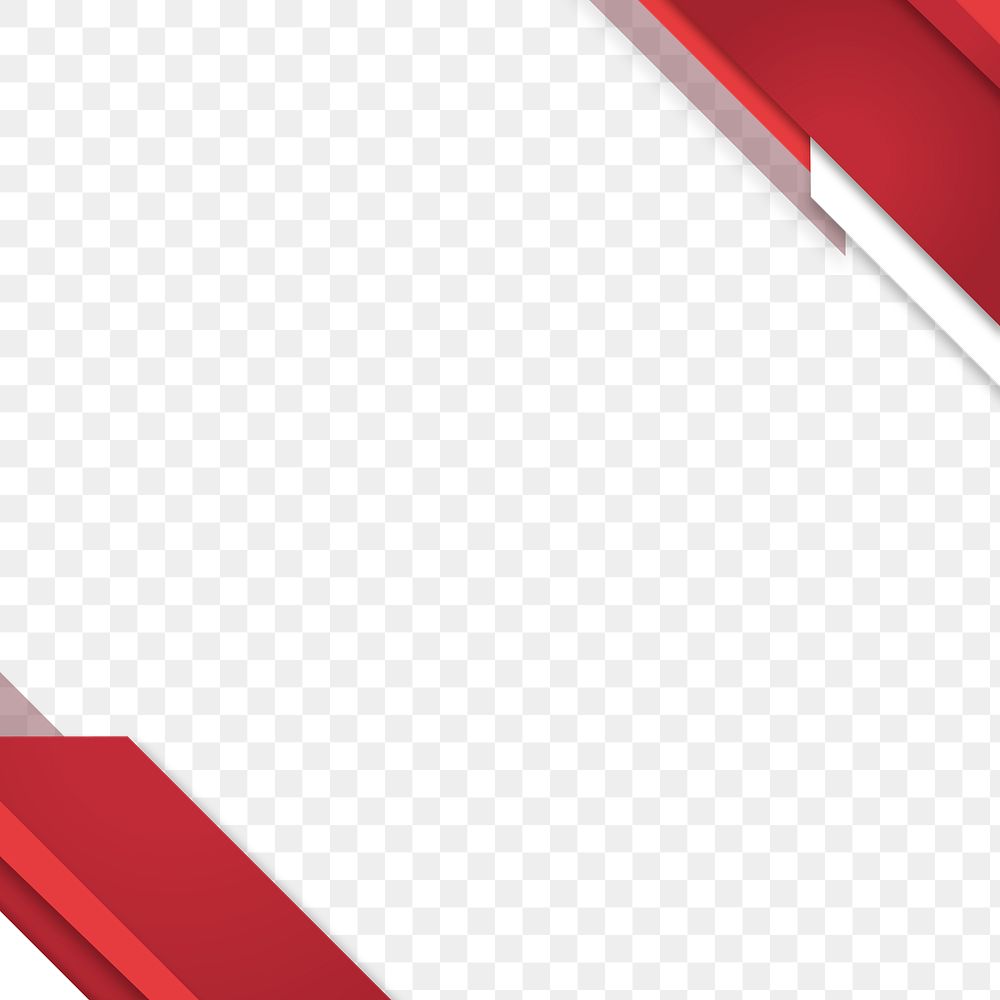 Business border png, red modern | Free PNG - rawpixel