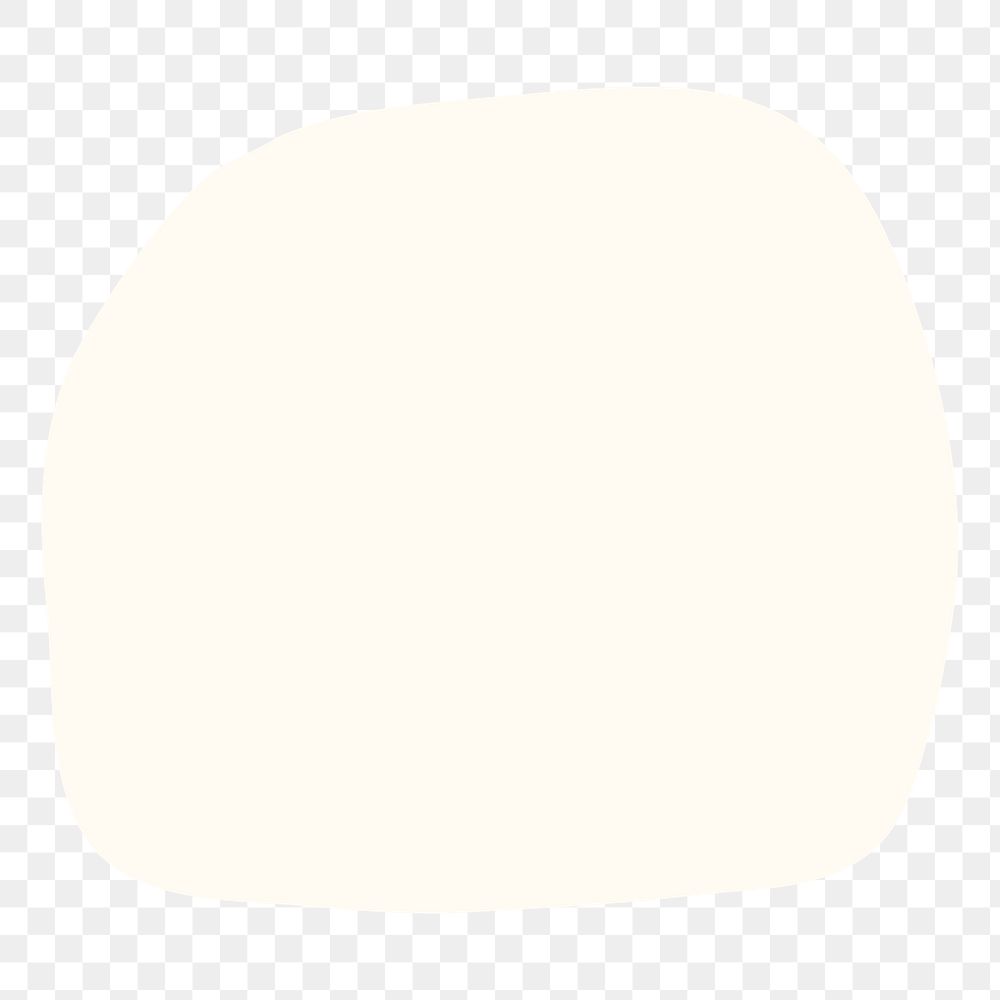 Beige squircle shape png sticker, | Free PNG - rawpixel