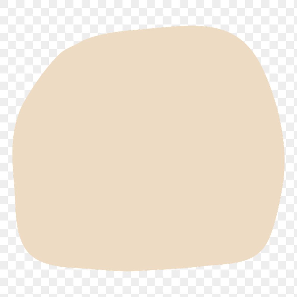 Beige squircle shape png sticker, | Free PNG - rawpixel