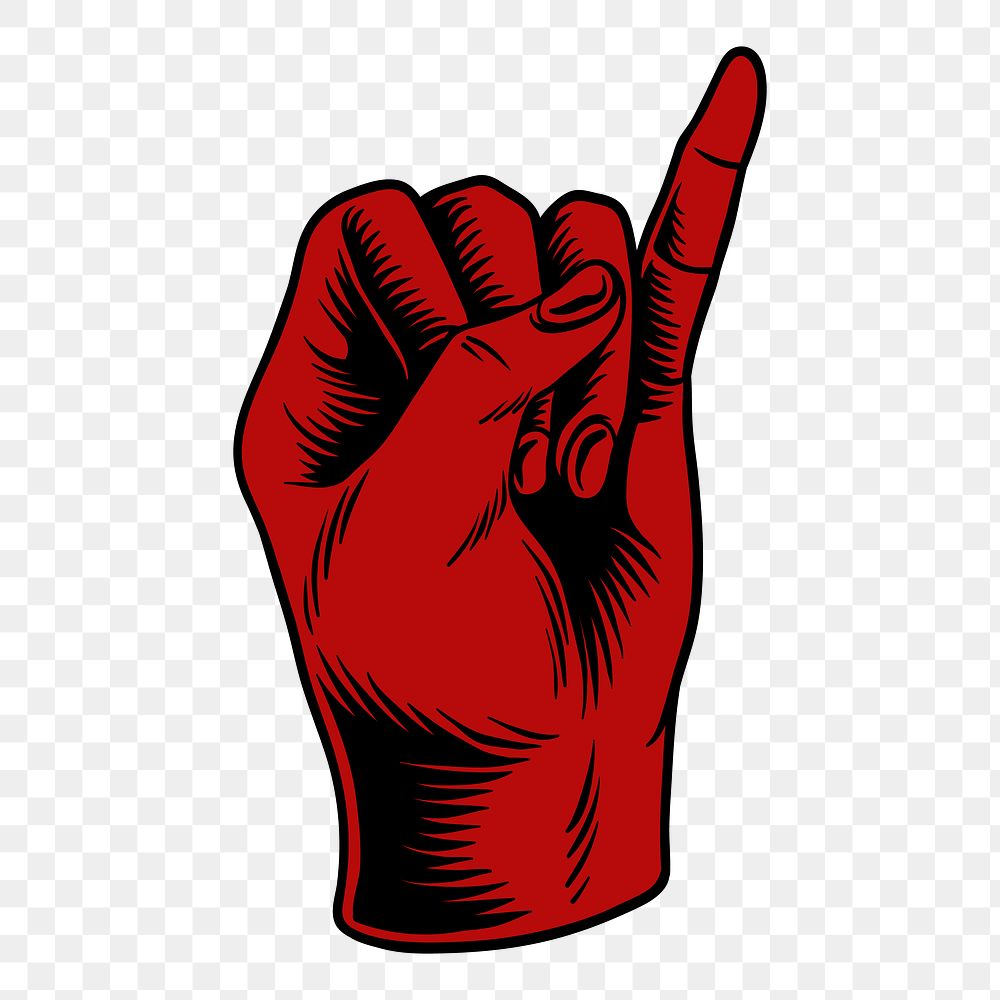 Pinky finger sign language design | Free PNG Sticker - rawpixel