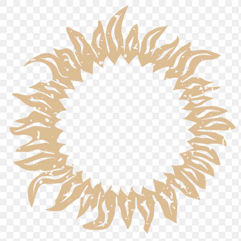 PNG sun frame printmaking transparent | Premium PNG - rawpixel