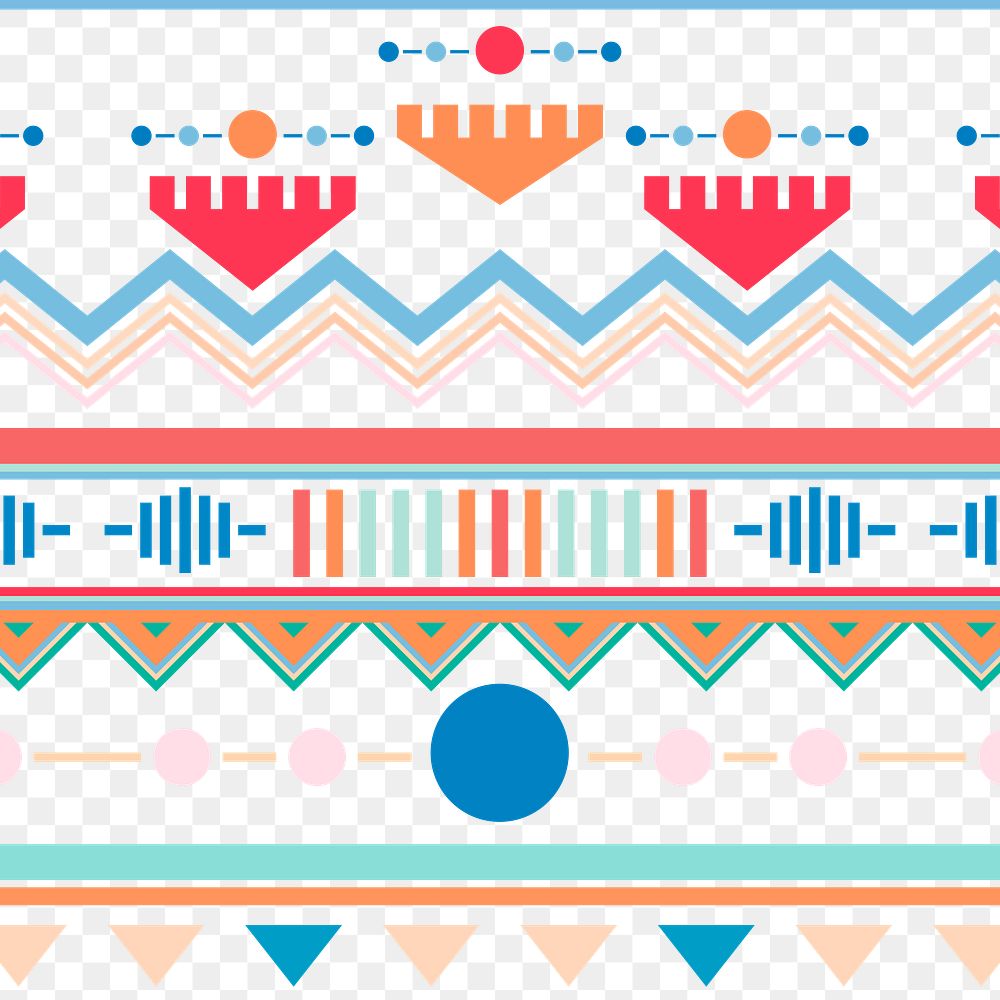 Ethnic pattern png, transparent background, | Free PNG - rawpixel
