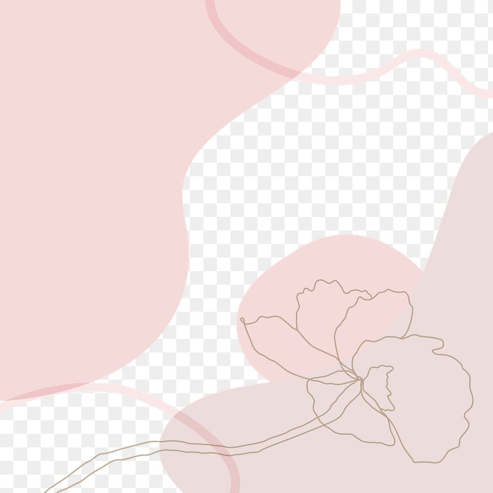 Png flower border background in pastel | Free PNG - rawpixel