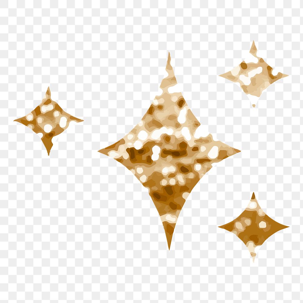Png sparkling stars icon with glitter | Premium PNG Sticker - rawpixel