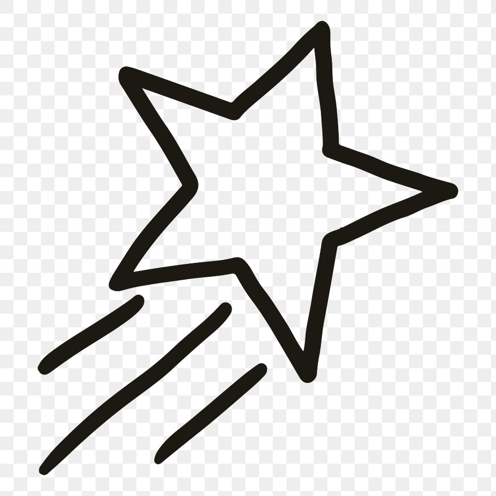 Png sparkling stars icon in doodle | Premium PNG Sticker - rawpixel