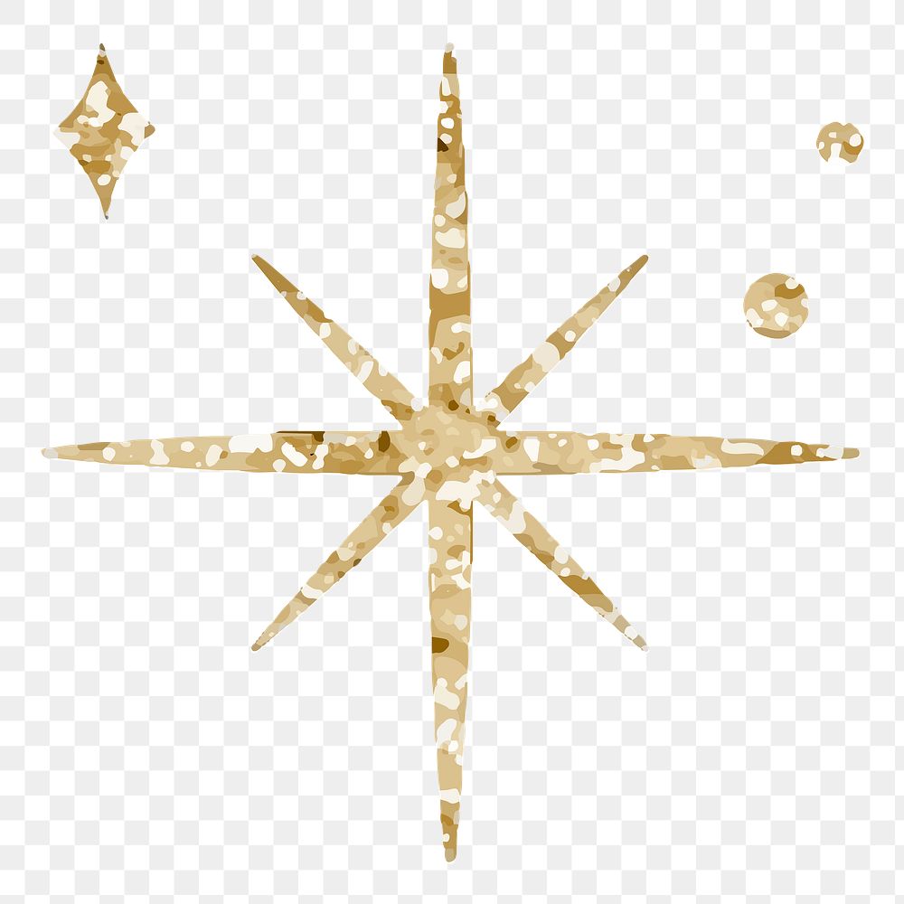 Png sparkling stars icon with glitter | Premium PNG Sticker - rawpixel