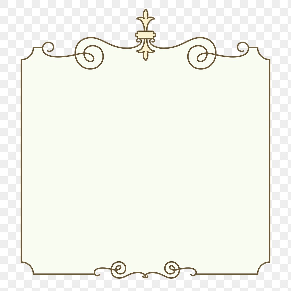 Vintage Line Frame Transparent Images | Free Photos, PNG Stickers ...