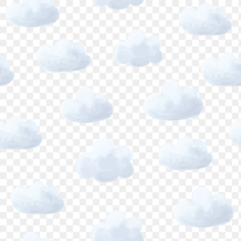 Cloud pattern PNG transparent background | Premium PNG - rawpixel