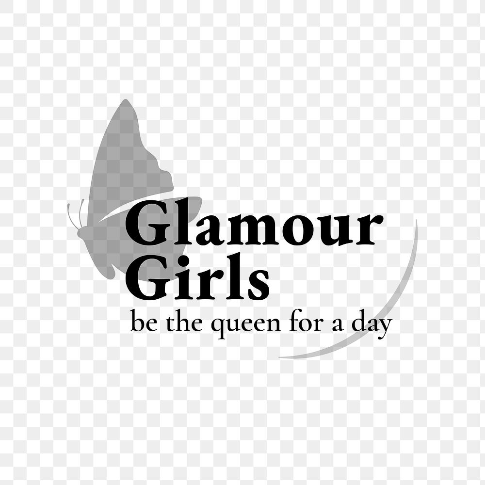 Glamour Girls png butterfly logo, | Free PNG - rawpixel
