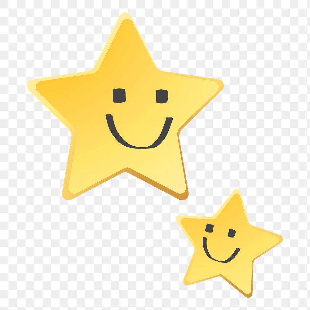 Stars png smiling sticker collage, | Free PNG Sticker - rawpixel
