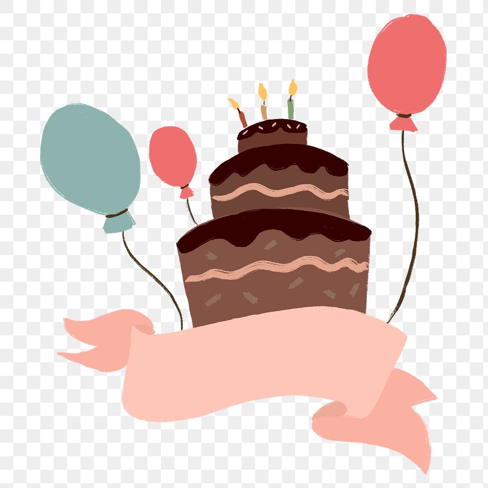 Birthday cake sticker png, cute | Free PNG Sticker - rawpixel