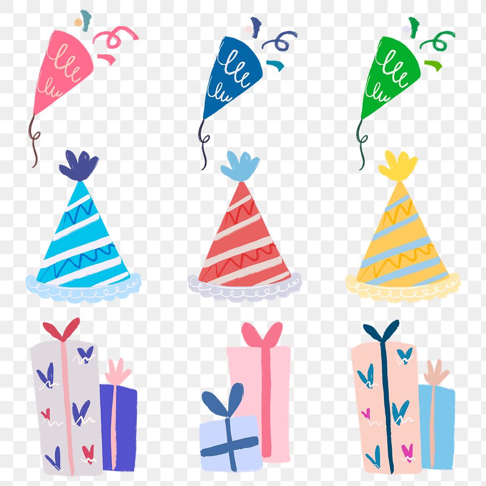 Party png sticker, birthday clipart | Premium PNG - rawpixel