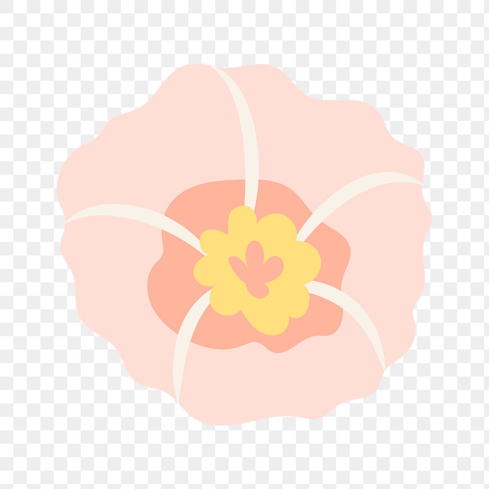 Pink flower sticker png, spring | Free PNG - rawpixel