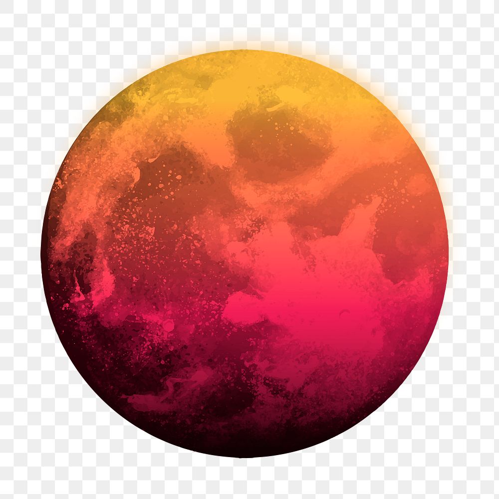 Mars png sticker, aesthetic pink | Premium PNG Sticker - rawpixel