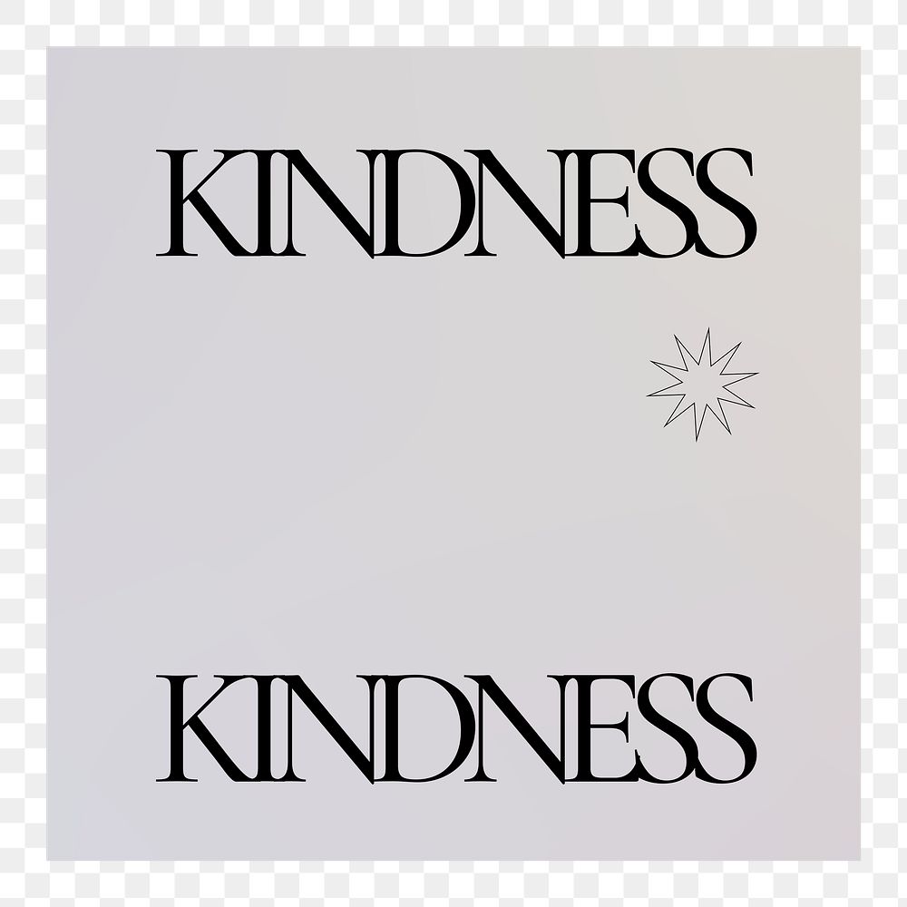 Kindness png sticker, empowerment typography, | Free PNG Sticker - rawpixel