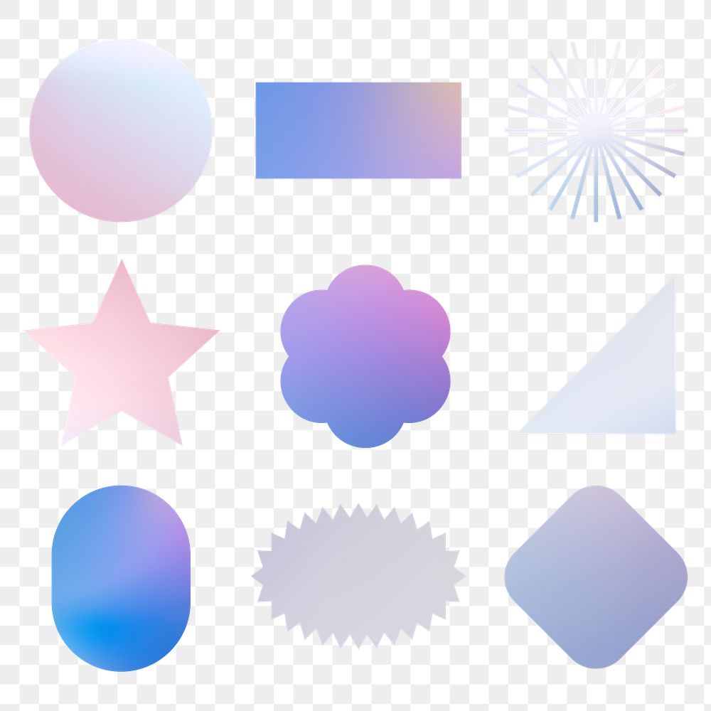 Geometric shape png sticker, holographic | Premium PNG - rawpixel