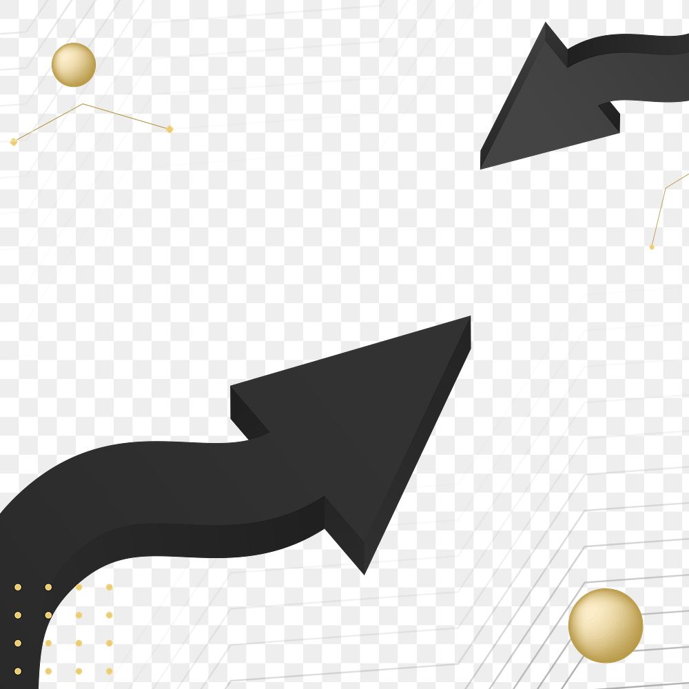 Arrow png background, black gradient, | Free PNG - rawpixel
