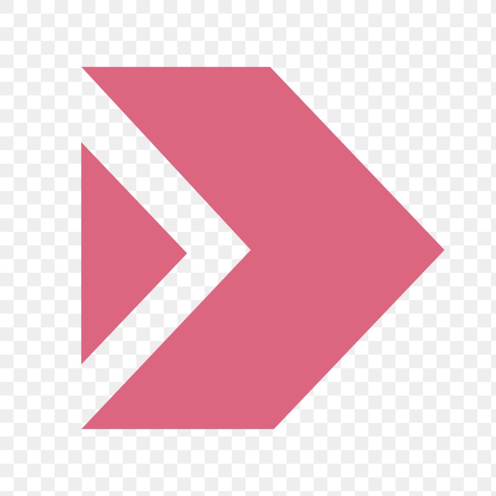 Double arrow png icon, pink | Premium Icons Sticker - rawpixel