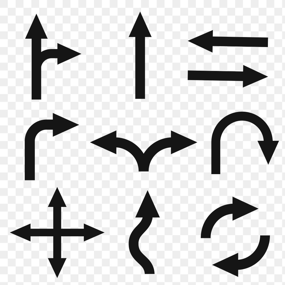 Arrow png sticker, traffic road | Premium PNG - rawpixel