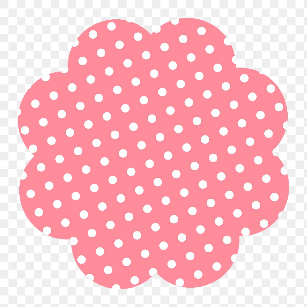 Pink pattern badge png collage | Premium PNG Sticker - rawpixel