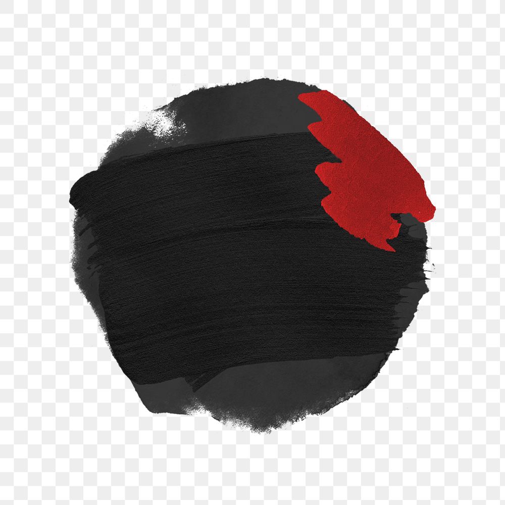 Black paint png badge sticker, | Premium PNG Sticker - rawpixel