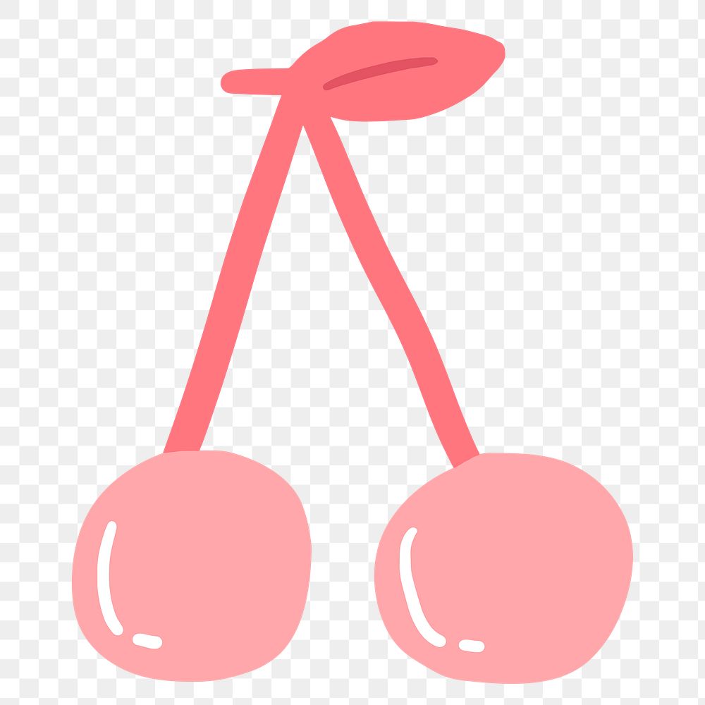 Pink cherry sticker png collage | Premium PNG Sticker - rawpixel