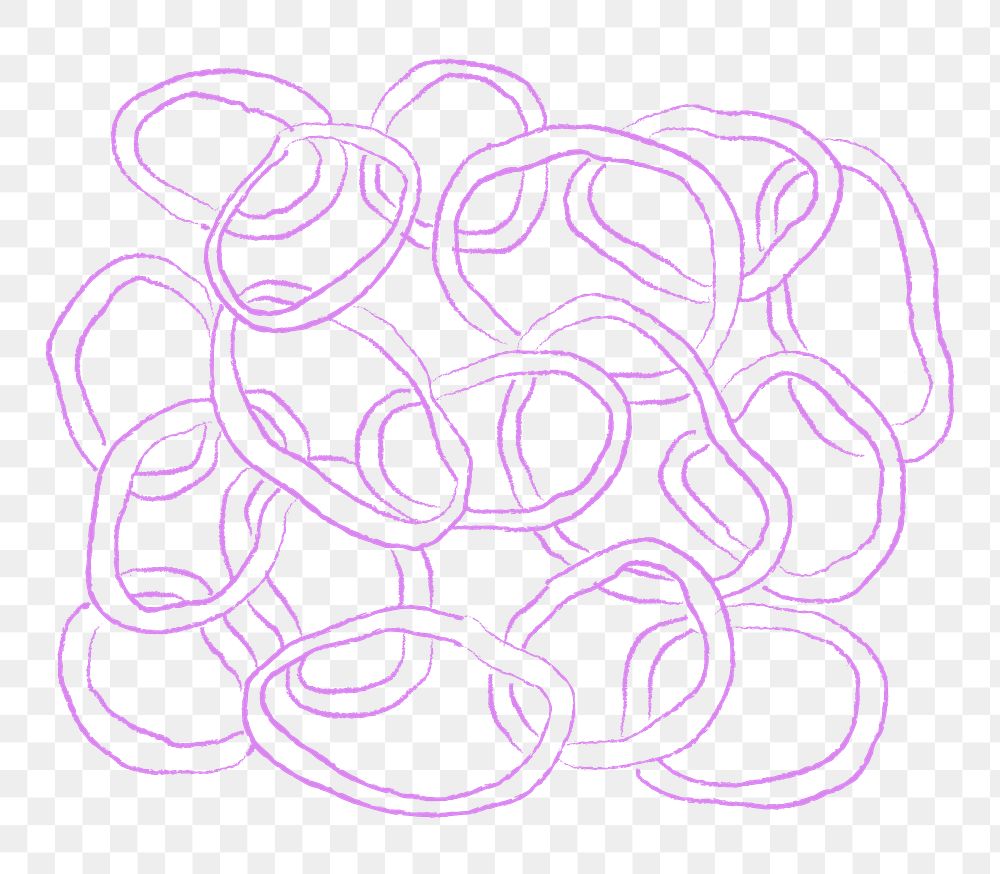 Sticker png, pink abstract loops | Free PNG - rawpixel