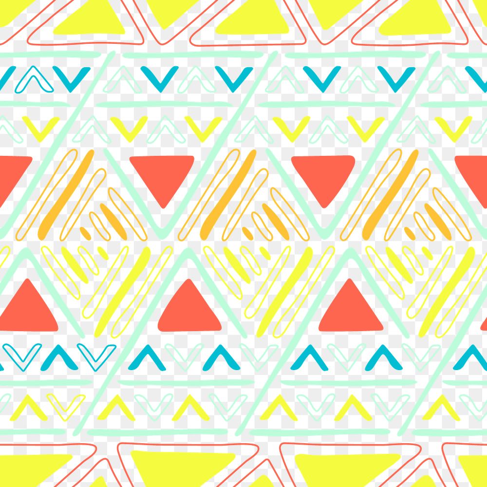 Tribal seamless pattern png, colorful | Free PNG - rawpixel