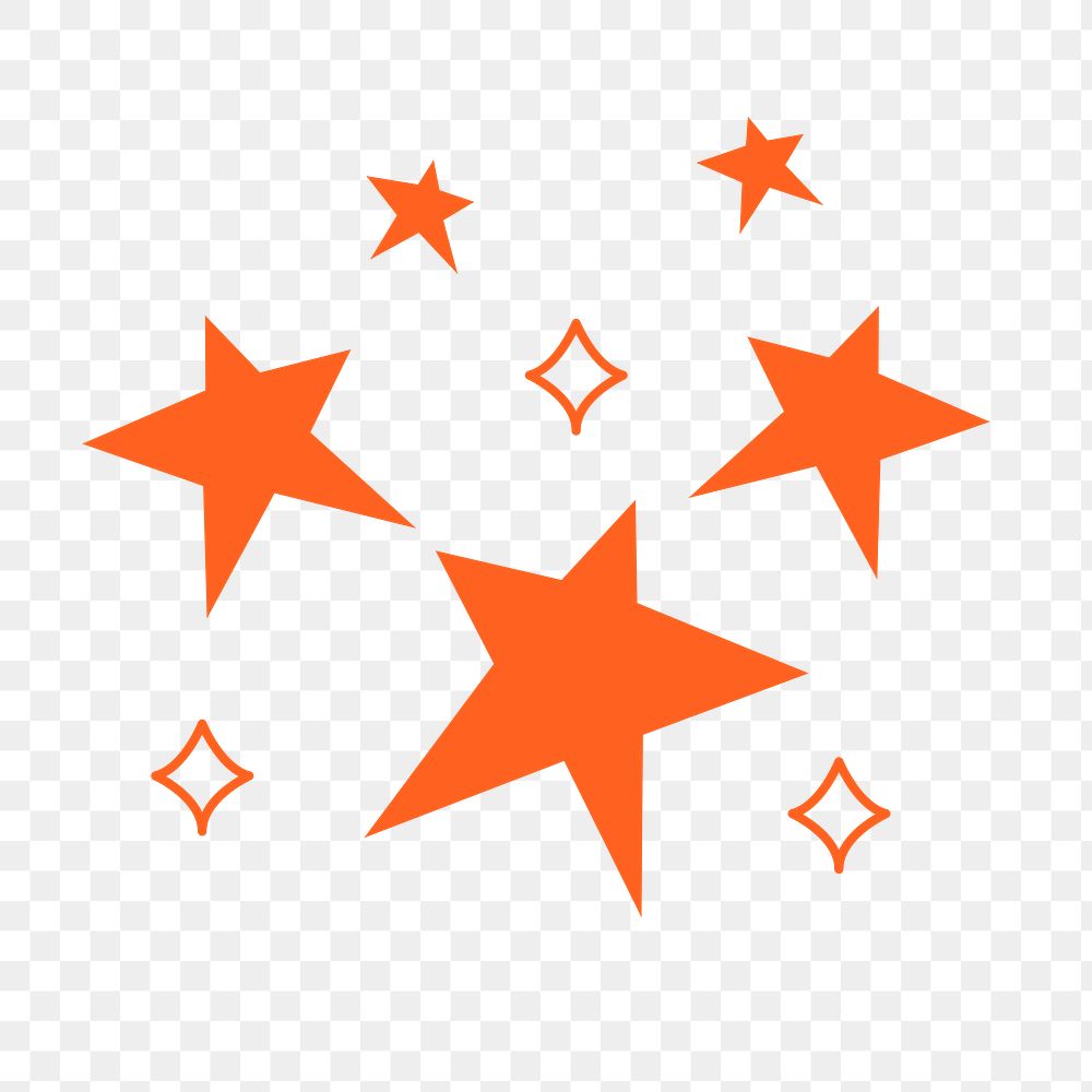 Stars png sticker, minimal collage | Free PNG Sticker - rawpixel
