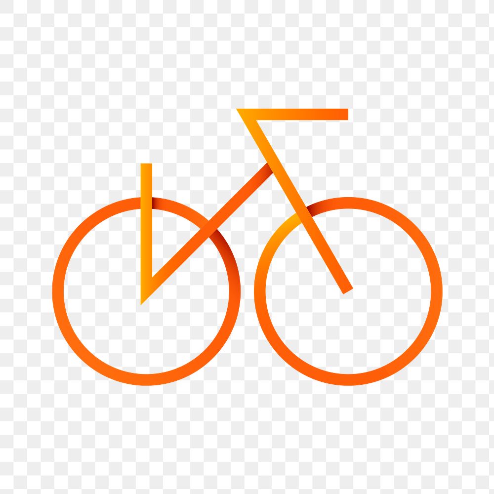 Bicycle png logo element, cycle | Premium PNG Sticker - rawpixel