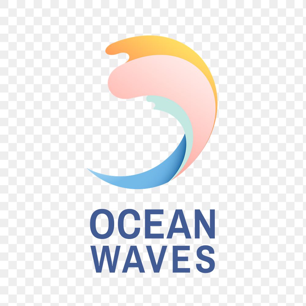 Ocean wave png logo, water | Free PNG - rawpixel