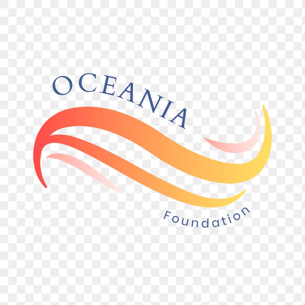 Aesthetic ocean png logo clipart, | Free PNG - rawpixel