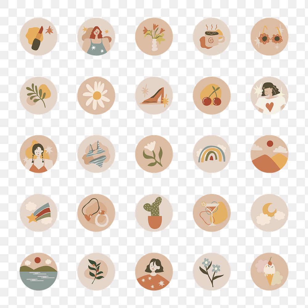 Instagram highlight cover png, lifestyle | Premium PNG - rawpixel