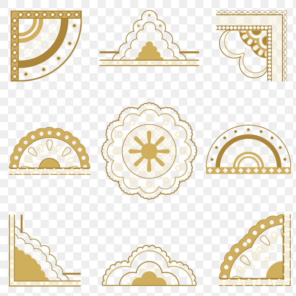 Elegant lace corner png border, | Premium PNG - rawpixel