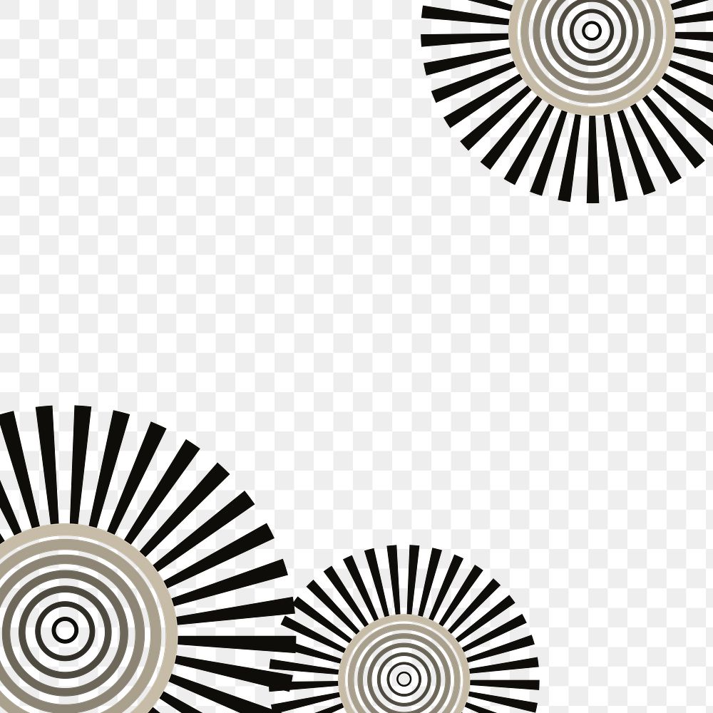 Black geometric png border frame, | PNG - rawpixel