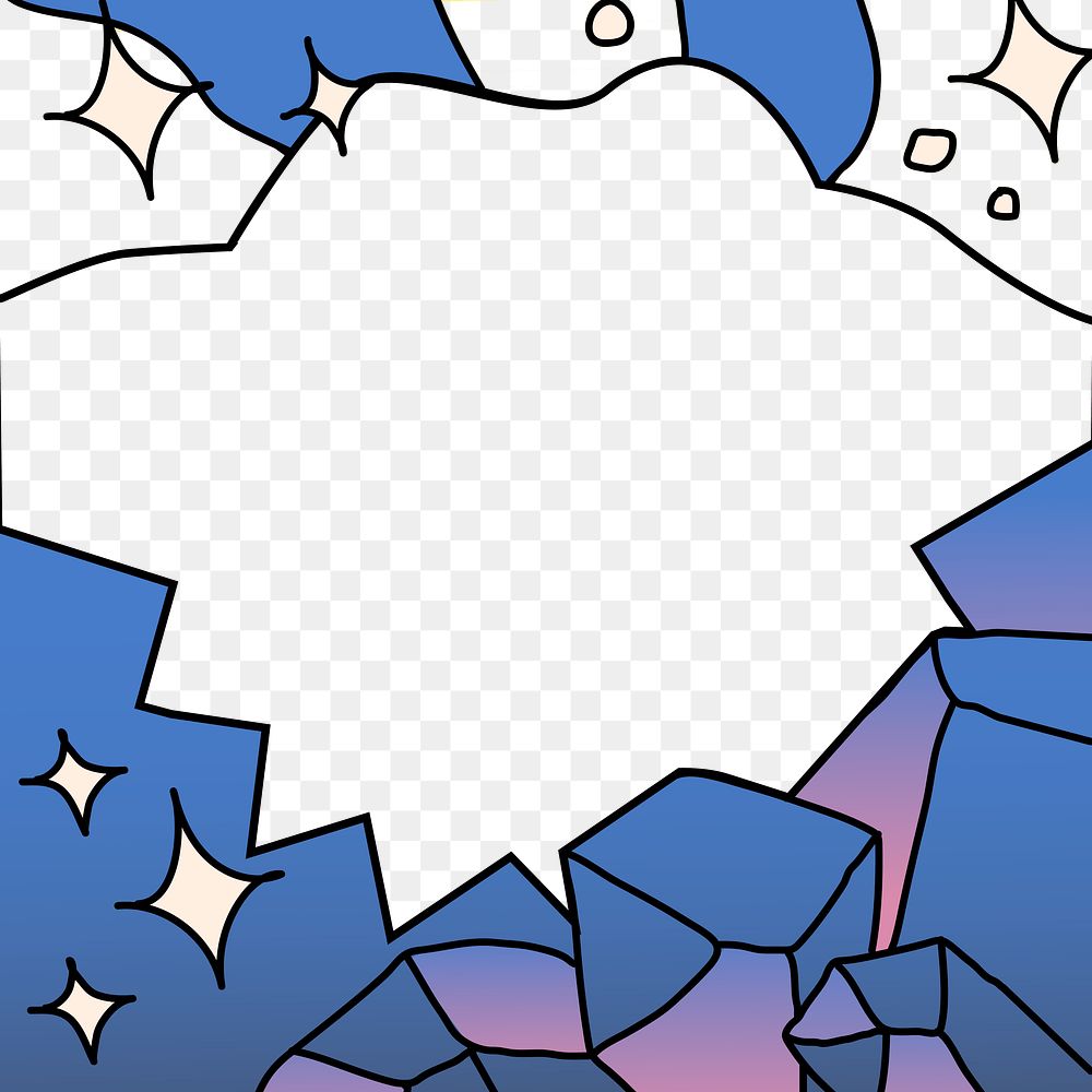 Funky frame png, abstract purple | Free PNG - rawpixel