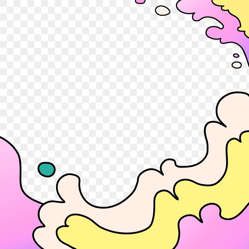 Pink border png frame, abstract | Premium PNG - rawpixel