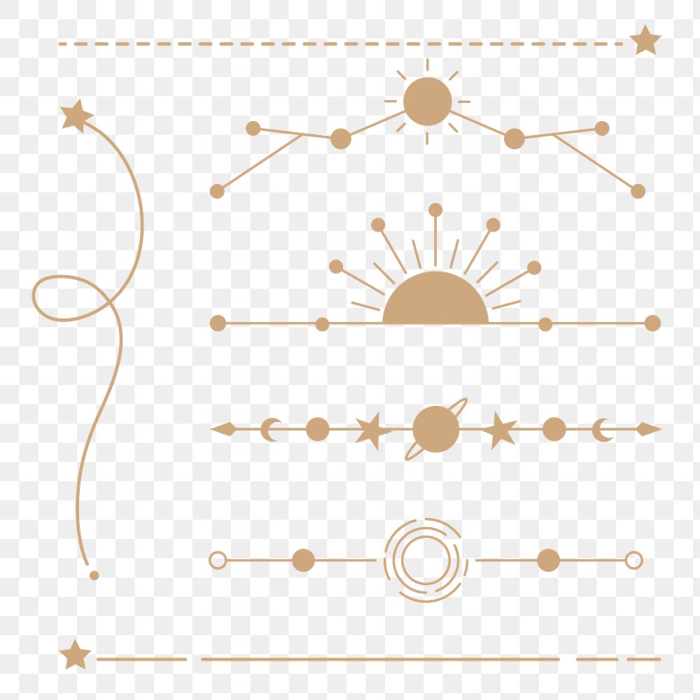 Galaxy divider png stickers, pastel | Premium PNG - rawpixel