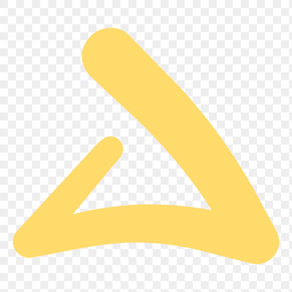 Yellow triangle png shape, collage | Premium PNG Sticker - rawpixel