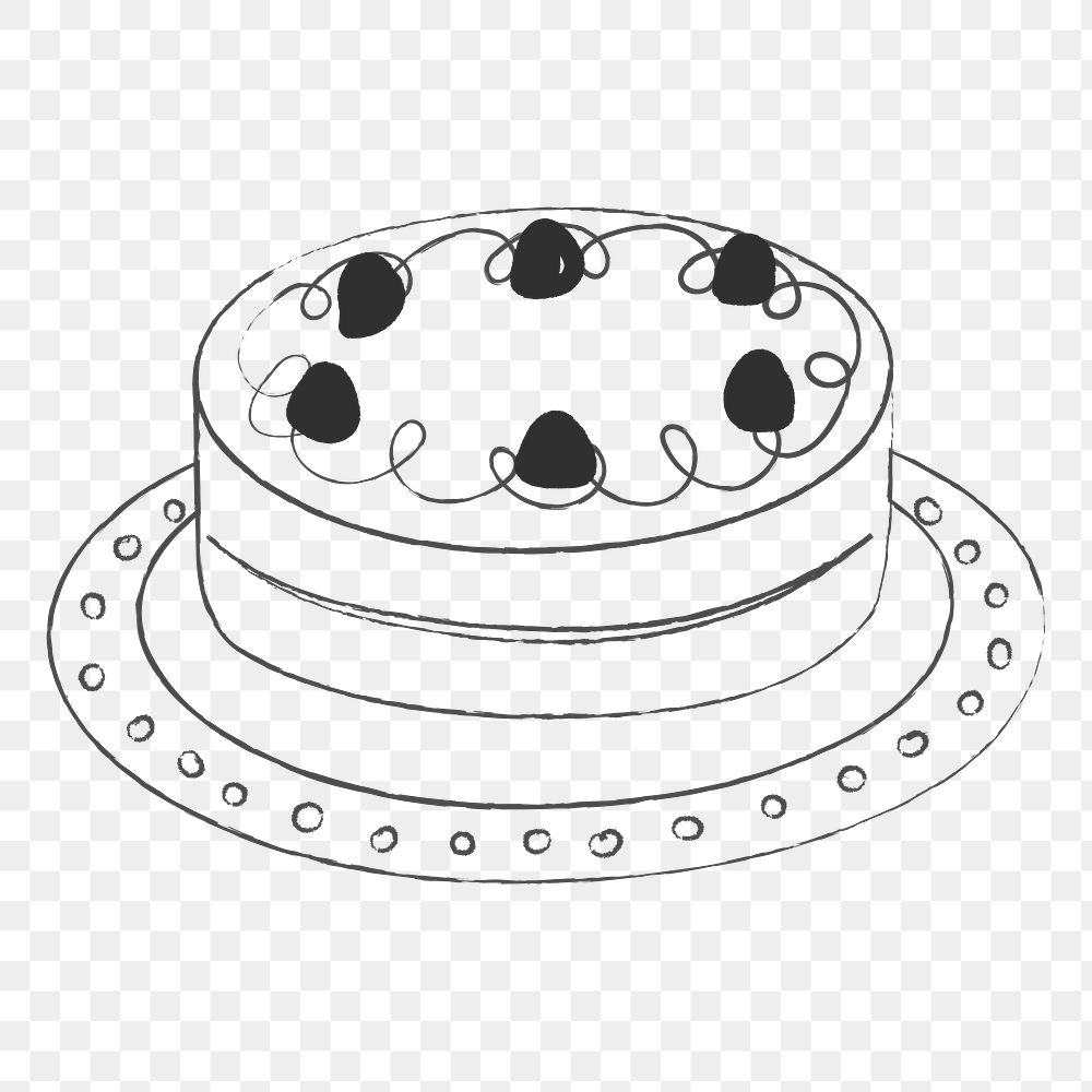 Cake png, cute doodle sticker, | Premium PNG Sticker - rawpixel