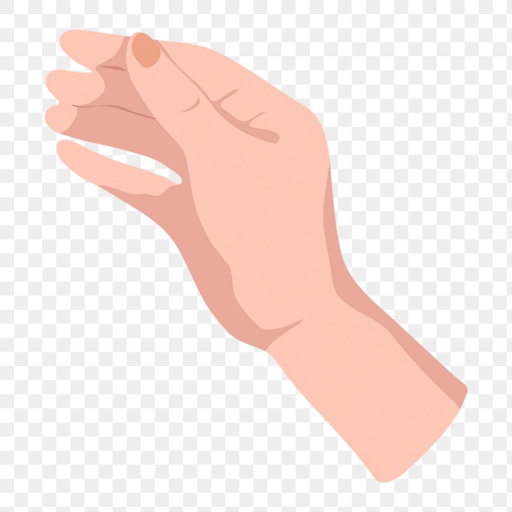 Woman's hand png clipart, light | Free PNG - rawpixel