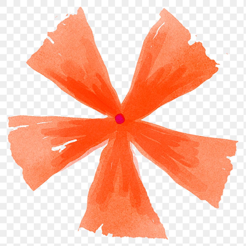 Red flower png sticker, watercolor | Premium PNG - rawpixel