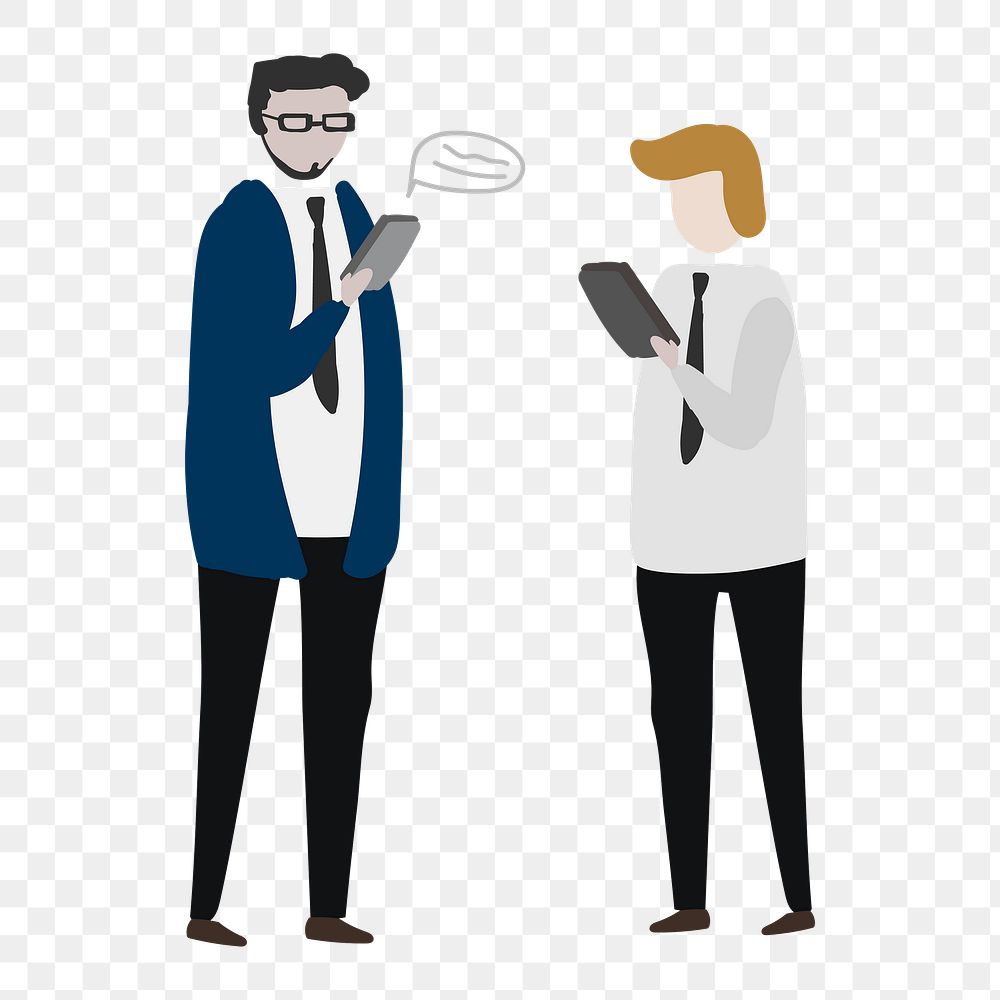 Business people socializing png clipart, | Premium PNG - rawpixel
