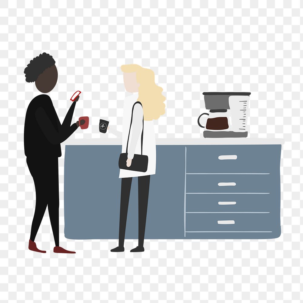 Business people socializing png clipart, | Premium PNG - rawpixel