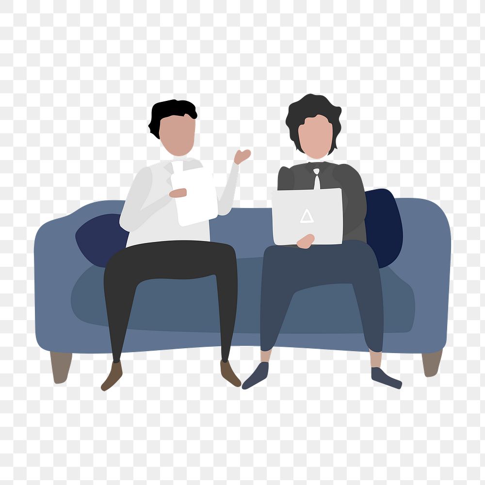 Business people socializing png clipart, | Premium PNG - rawpixel