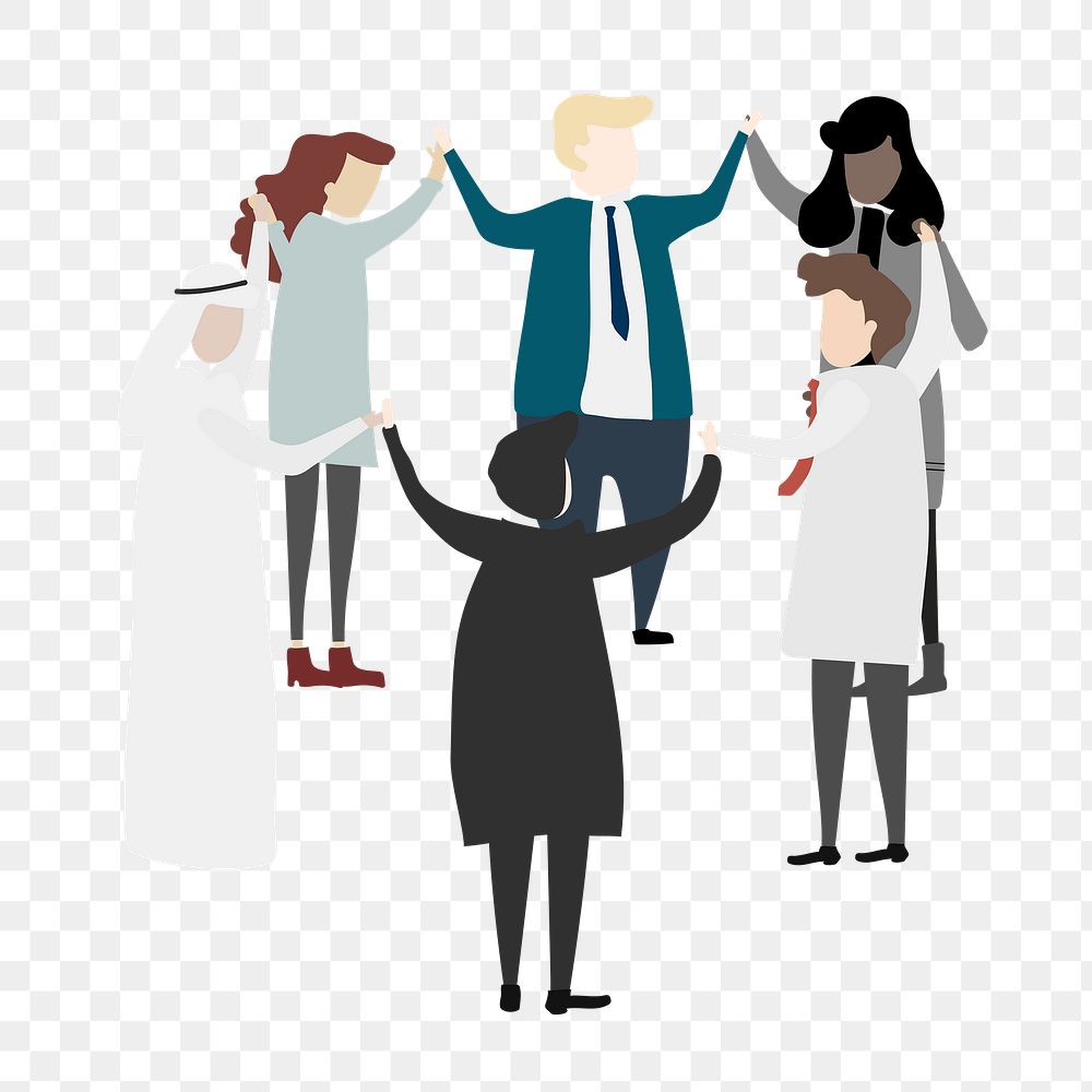 Global business team png clipart, | Premium PNG - rawpixel