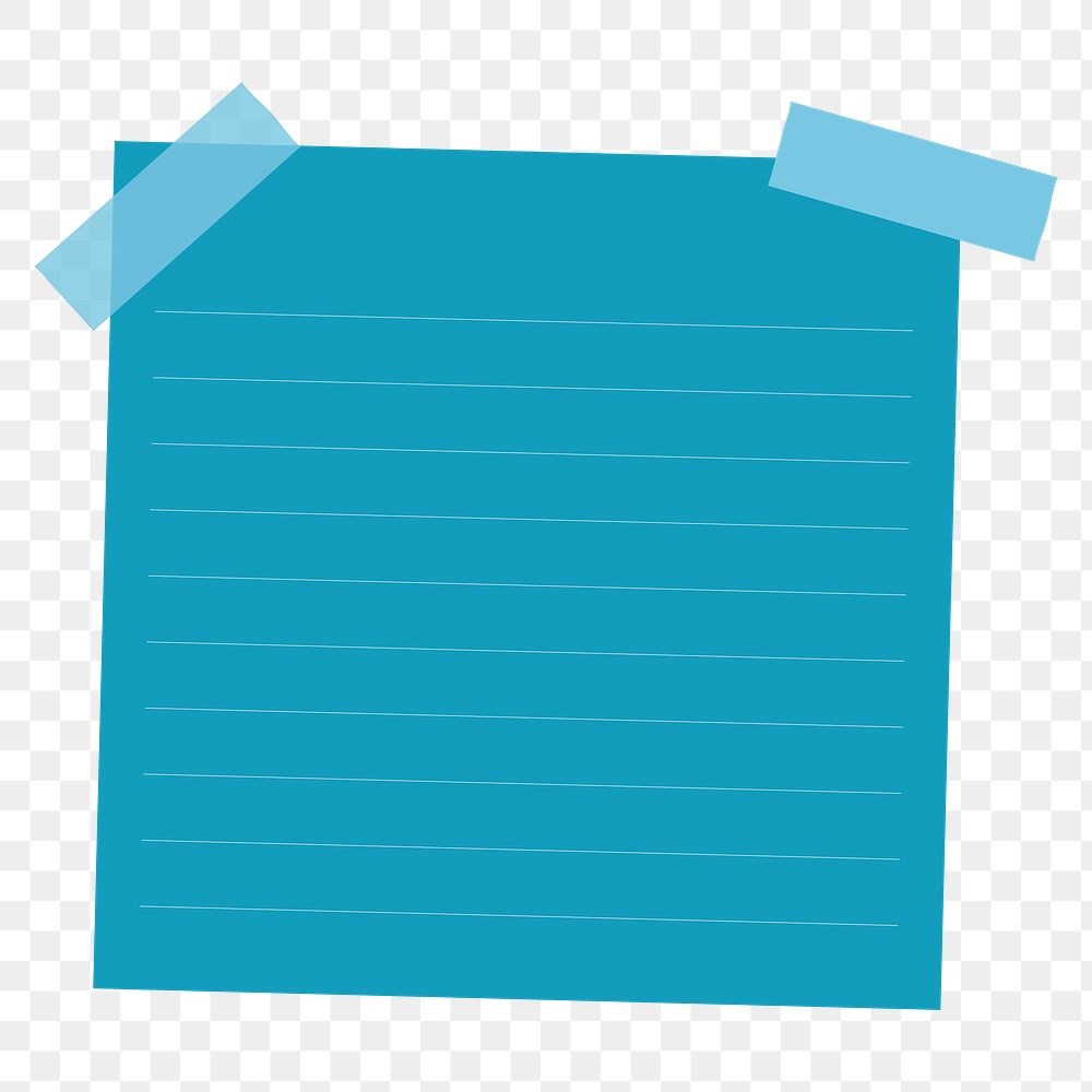 Blue lined notepaper sticker design | Free PNG Sticker - rawpixel
