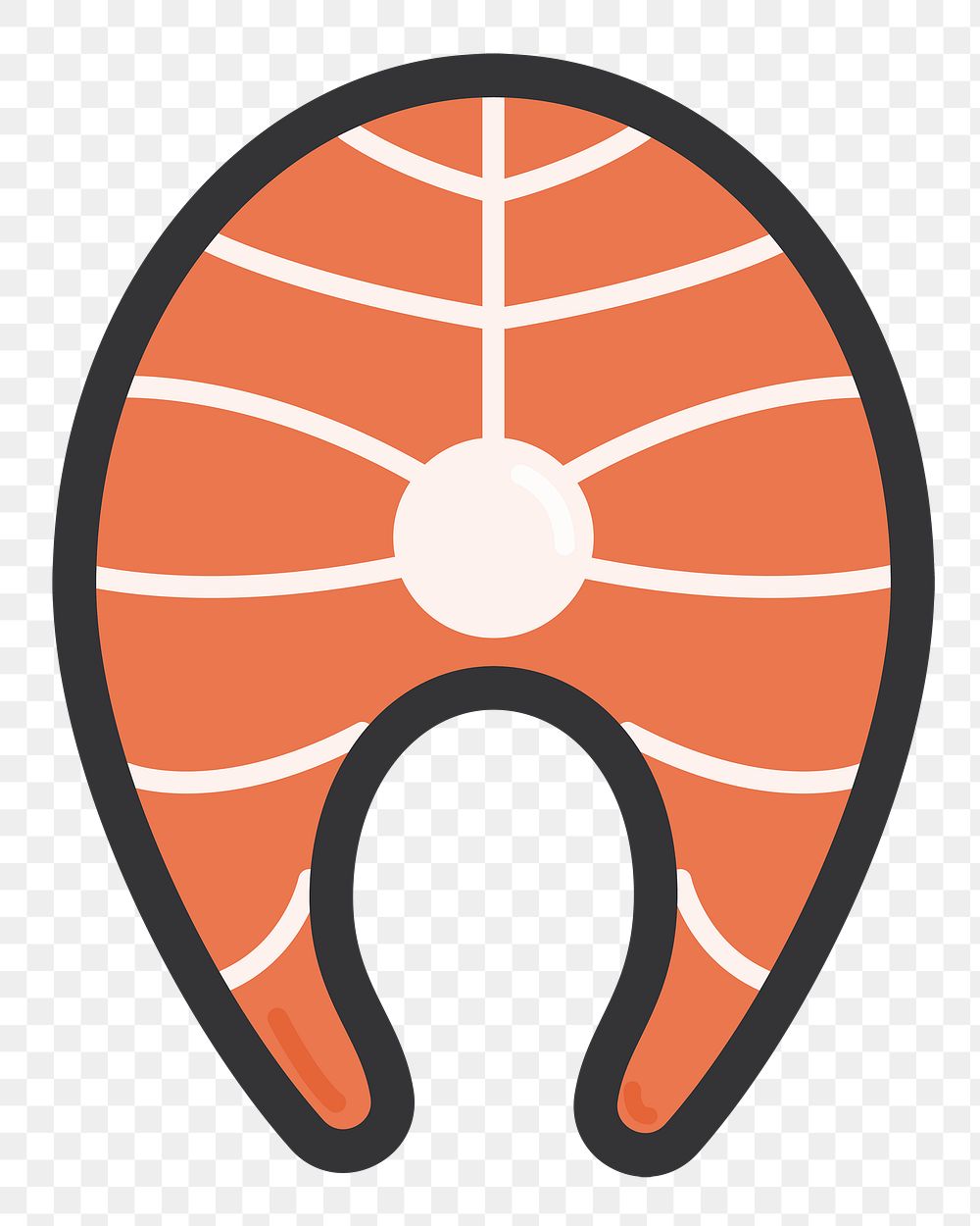 Png pastel salmon food sticker | Free PNG Sticker - rawpixel