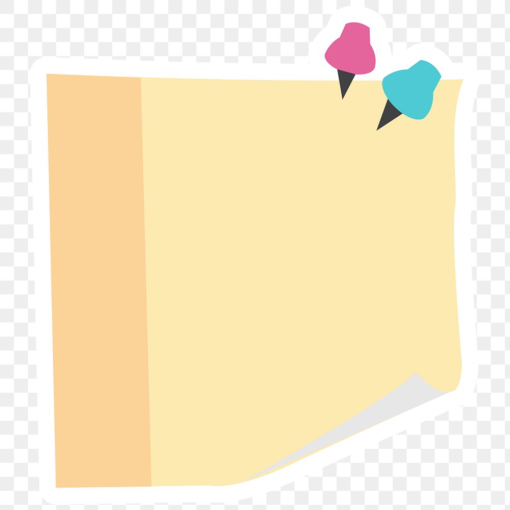 Yellow reminder note sticker design | Premium PNG Sticker - rawpixel