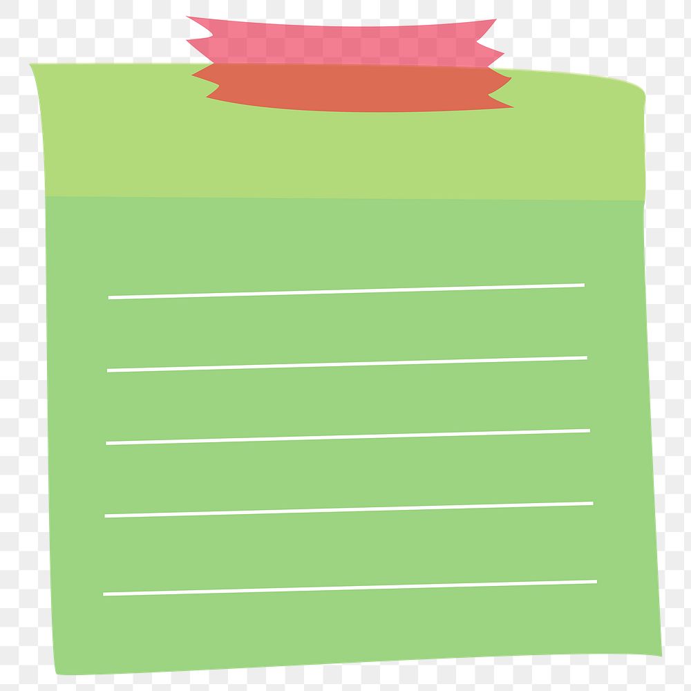 Green reminder note sticker design | Premium PNG Sticker - rawpixel